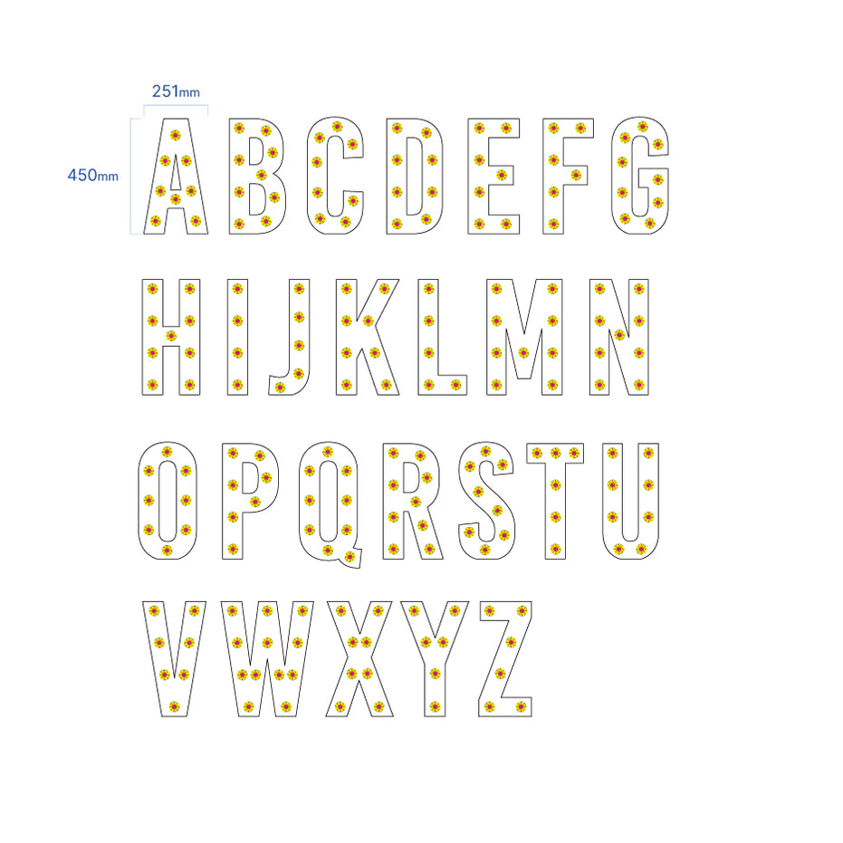 Fairground Letters Decorative — WeLoveLeds™