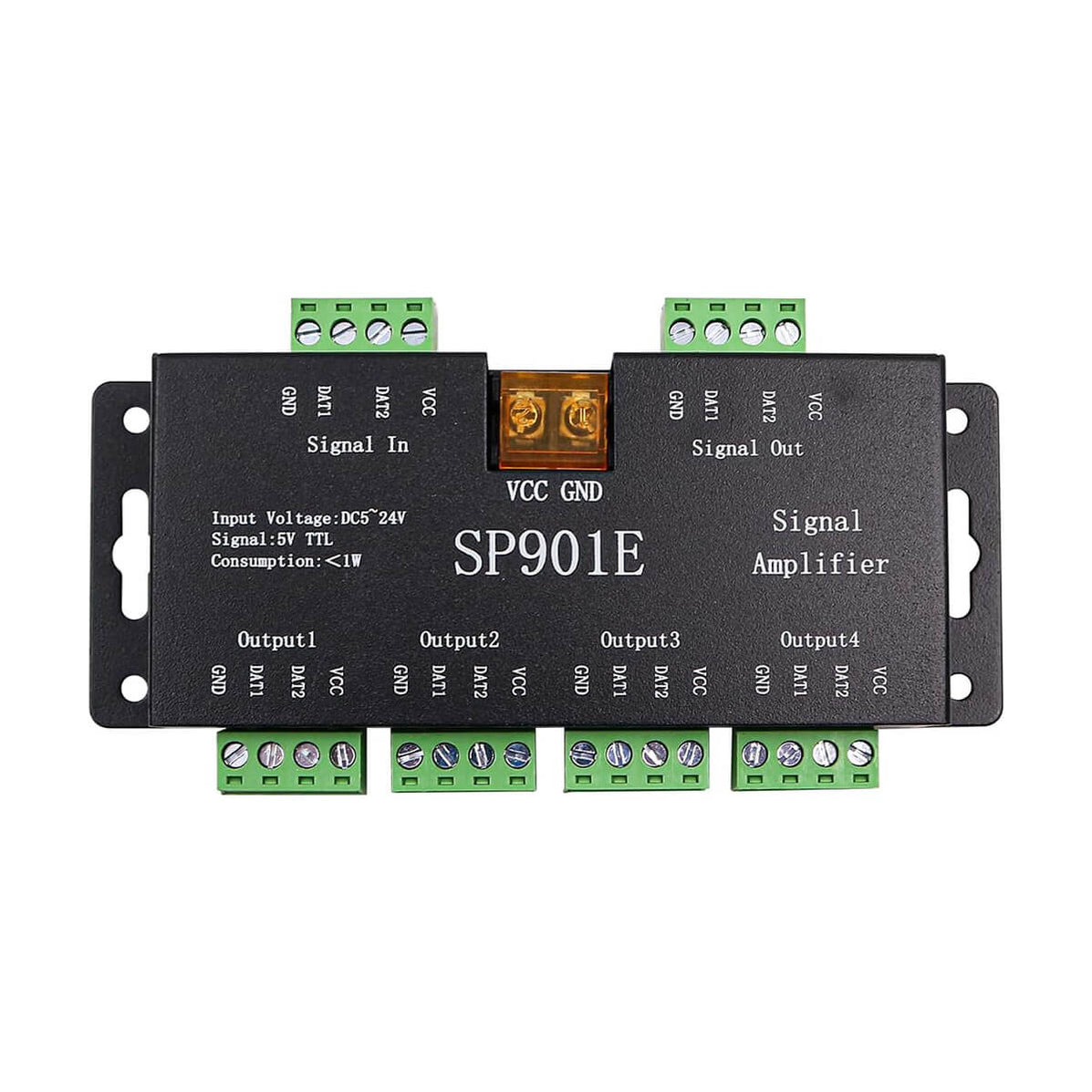 SP901E Pixel Signal Amplifier | 5‑24 V 8or4‑Channel — WeLoveLeds™