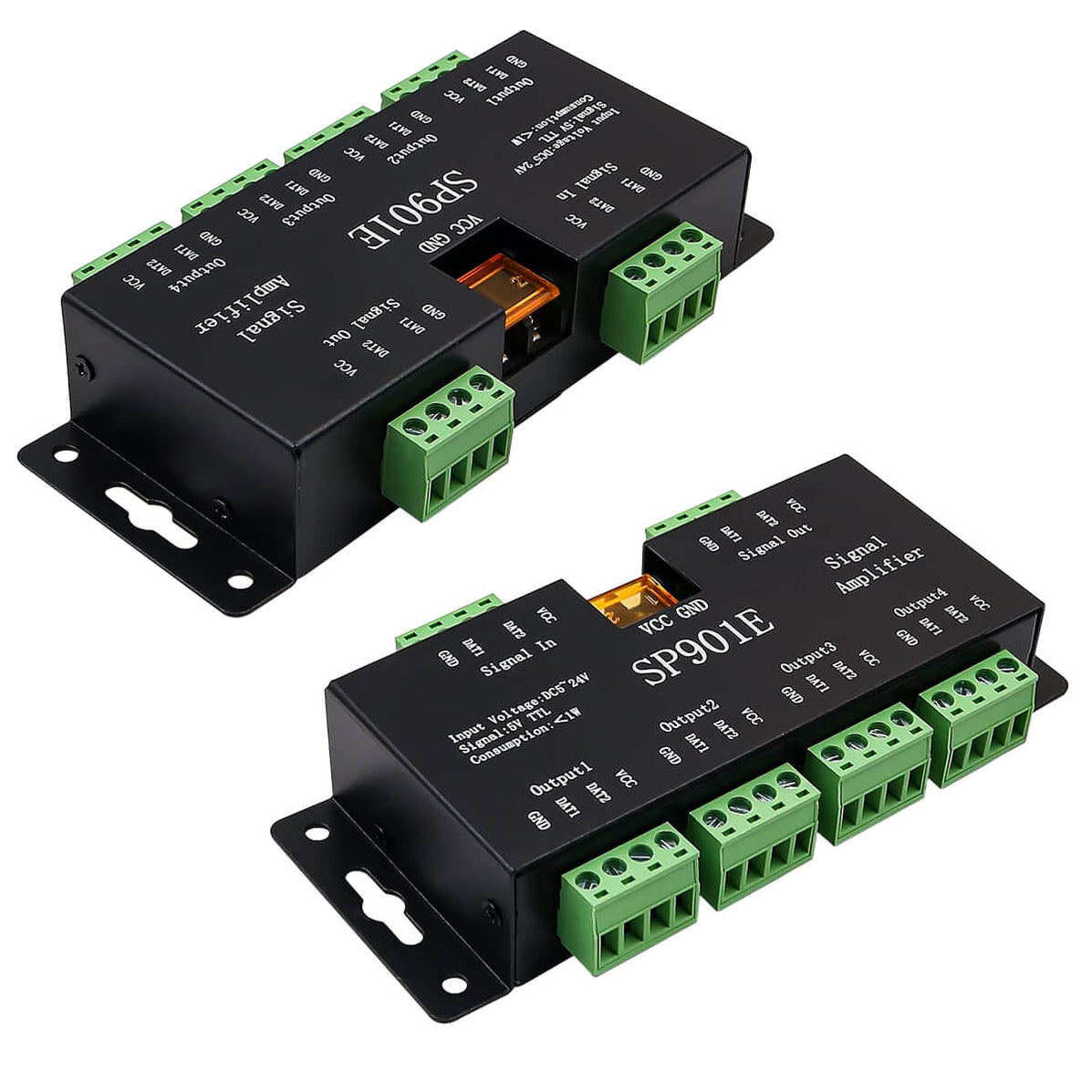 SP901E Pixel Signal Amplifier | 5‑24 V 8or4‑Channel — WeLoveLeds™
