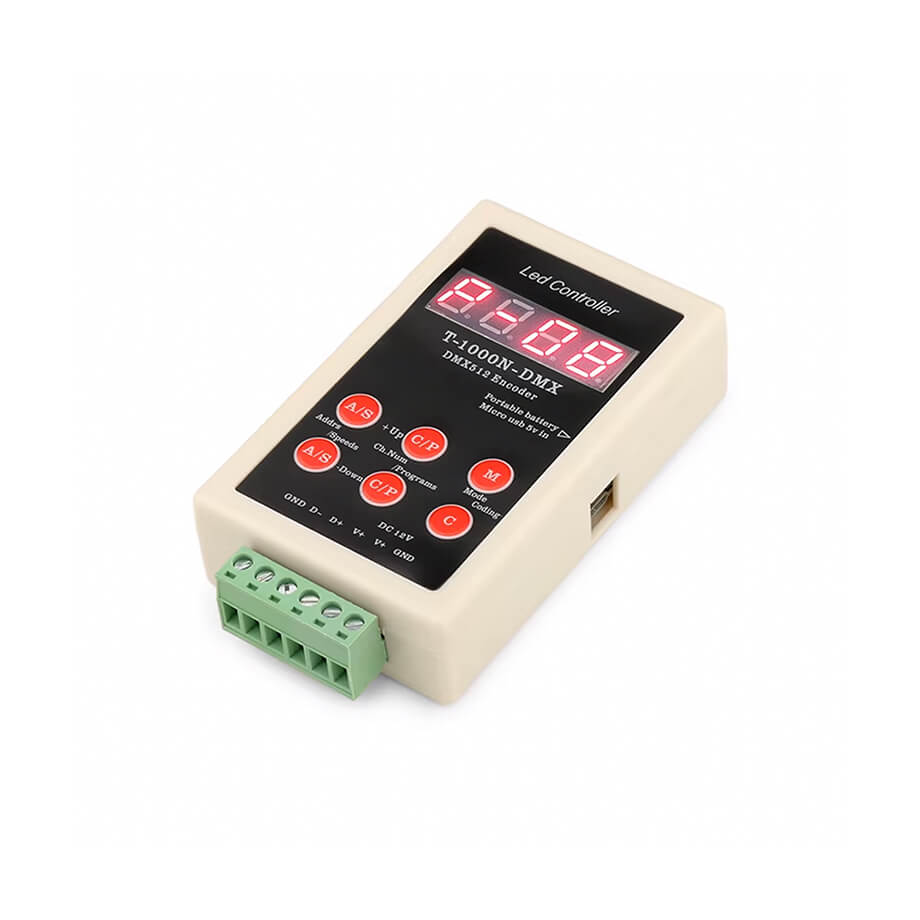 DMX Address Writer T-1000N — WeLoveLeds™