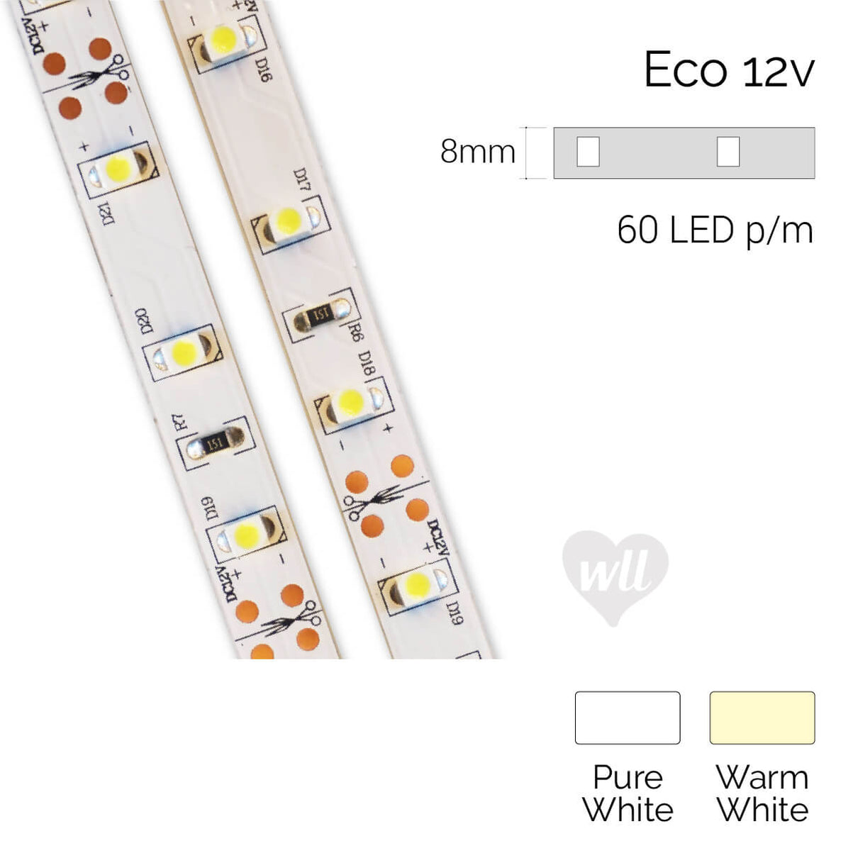8mm LED Strip — WeLoveLeds™