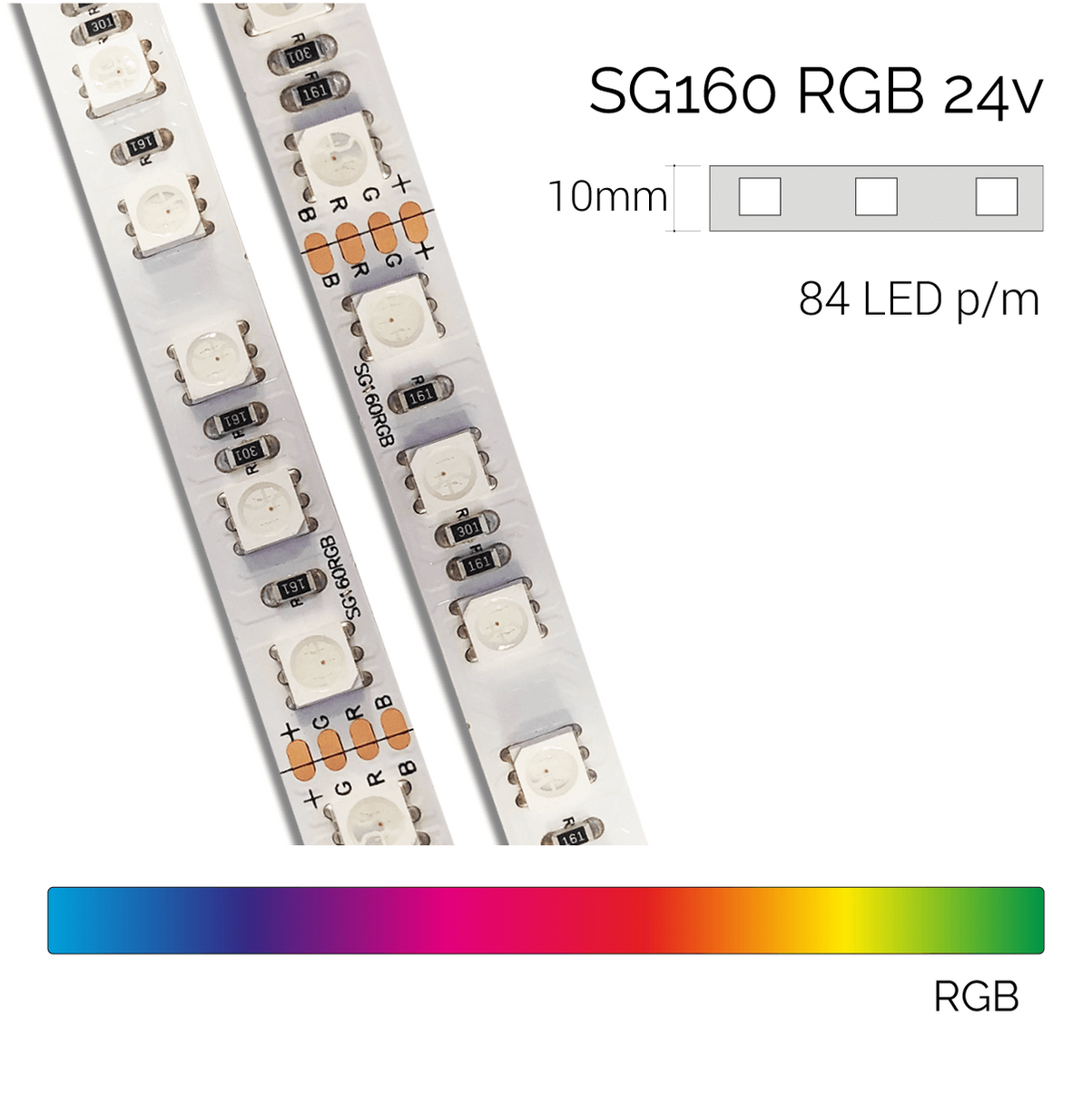 10mm LED Strip — WeLoveLeds™