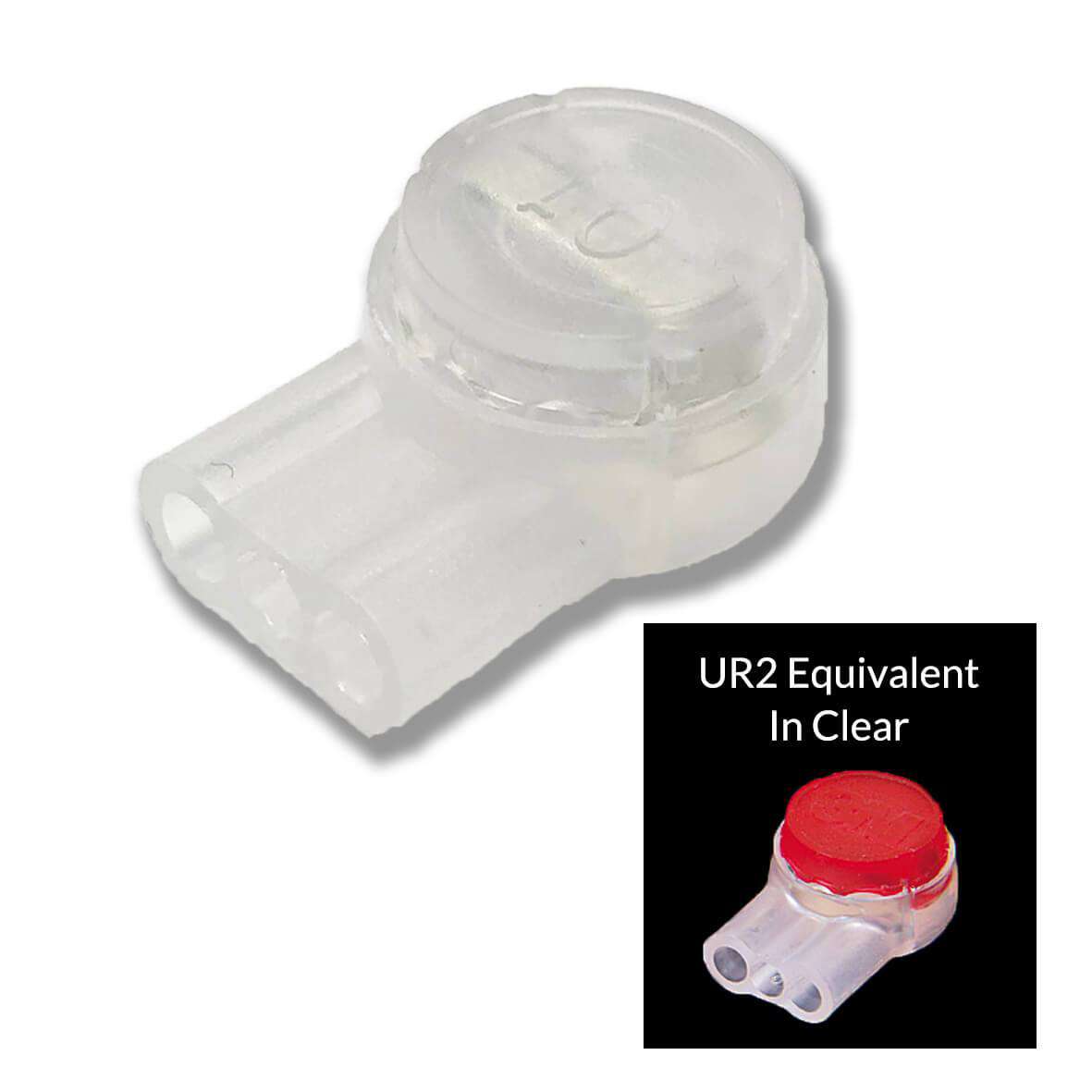UR2_WLL Clear Connectors 100 pk — WeLoveLeds™